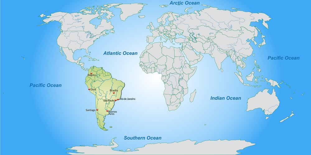 Map Of Atlantic Ocean Map Of Atlantic Ocean